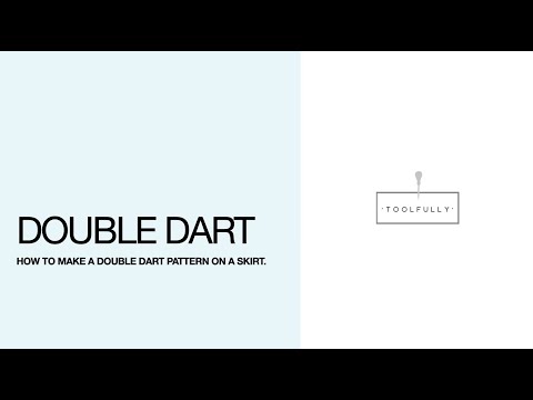 Pattern a Double dart skirt. From the basic skirt block. - YouTube