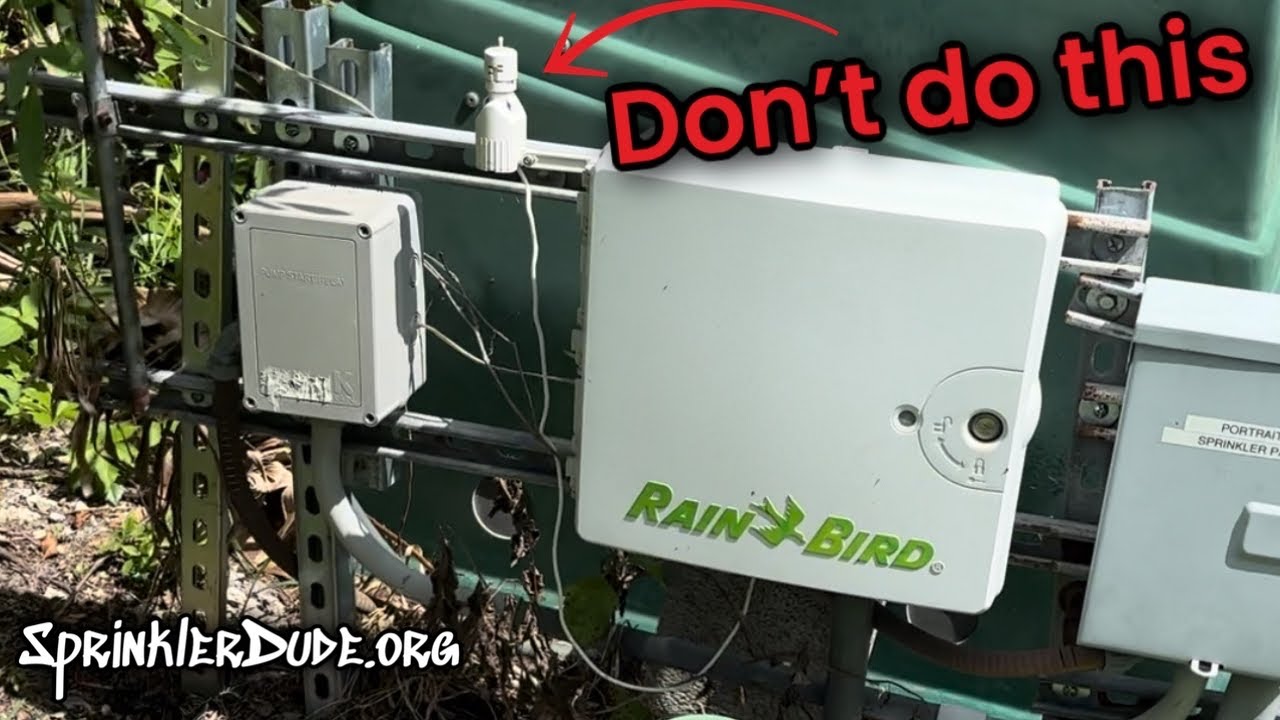Improper Rain Sensor Location Causes Brown Grass | How to Fix It - YouTube