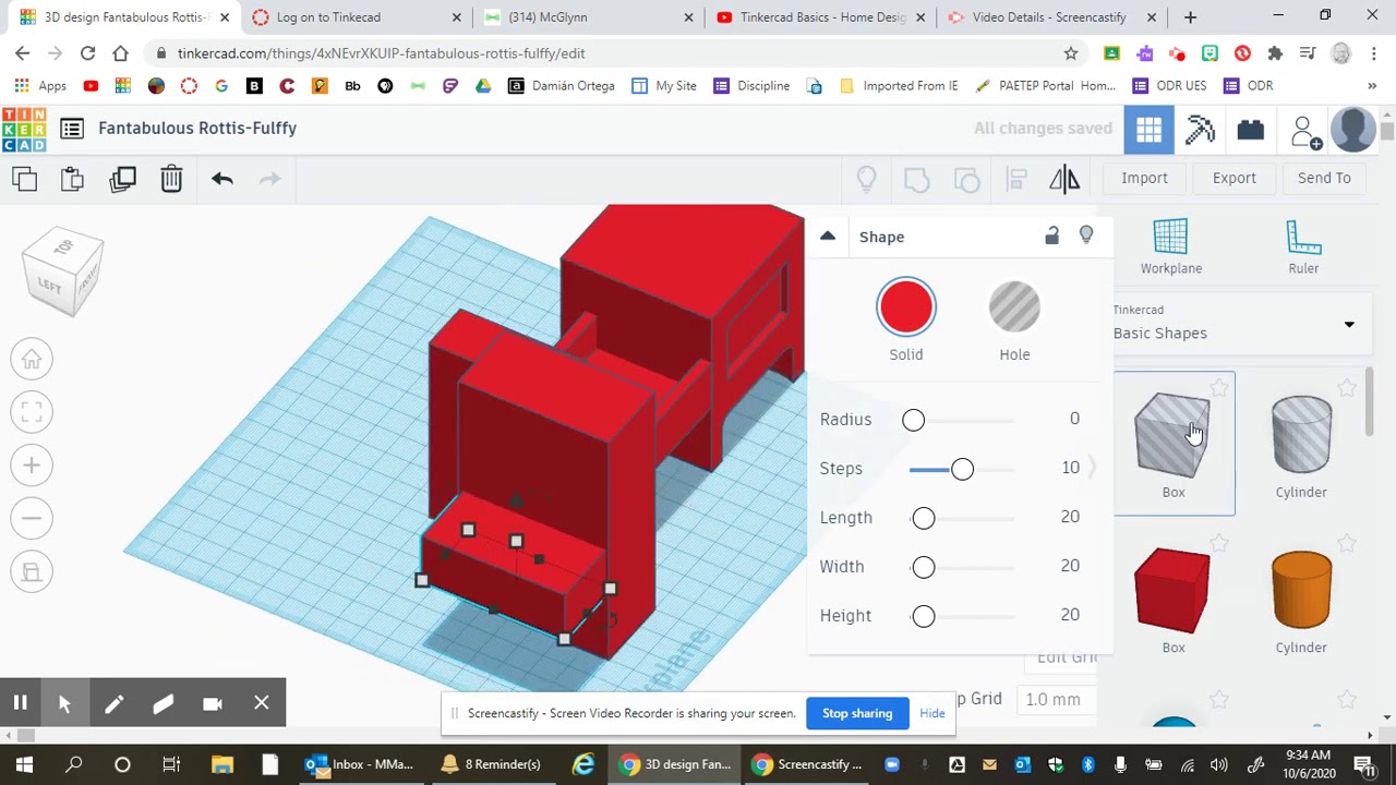 Tinkercad House 7 - Doorway and Terrace - YouTube