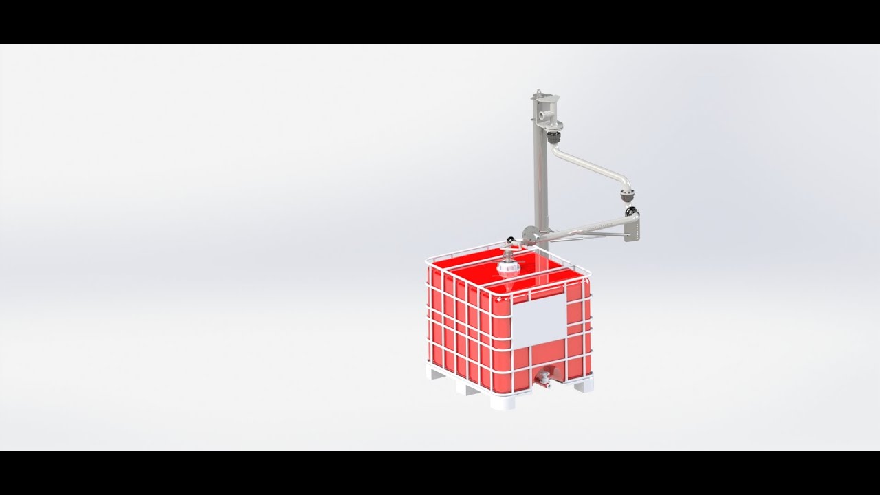 Bras d'enfutage double débattement, Variable-reach drum loading arms ...