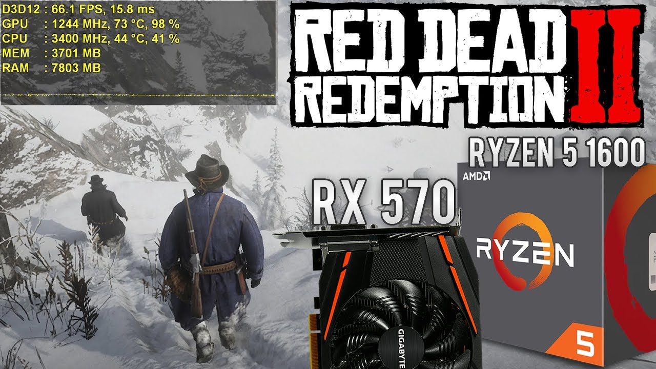 Red Dead Redemption 2 PC Em RYZEN 5 1600 E RX 570 4GB - Roda Bem ...