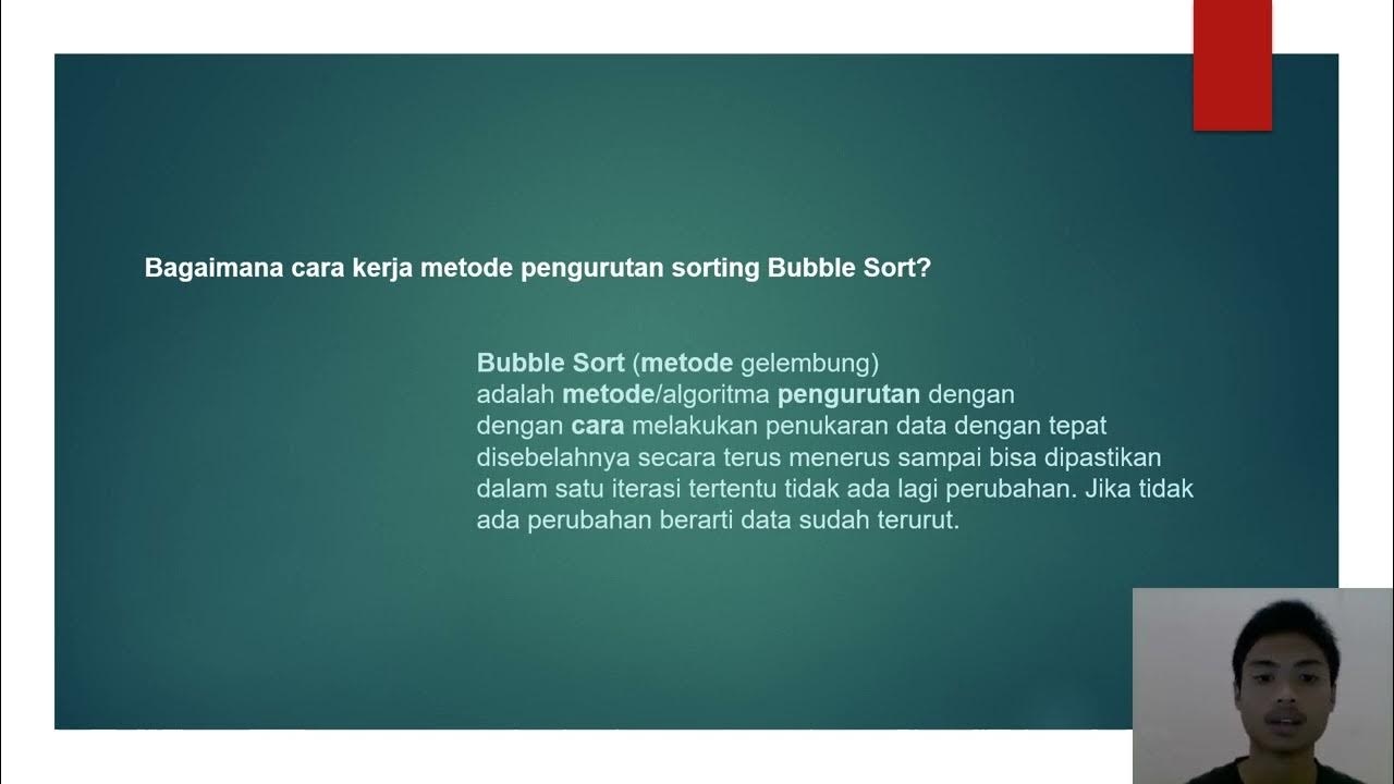 Penjelasan Tentang Apa Itu Bubble Sort - YouTube