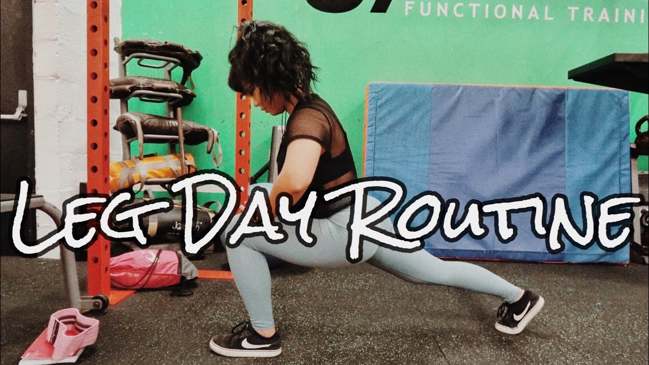 LEG DAY ROUTINE || CURRENT FAV GLUTE WORKOUT - YouTube