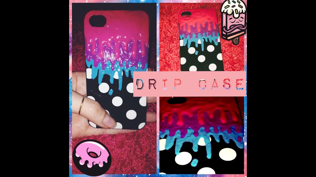 ♥DIY dripping paint phone case♥ - YouTube