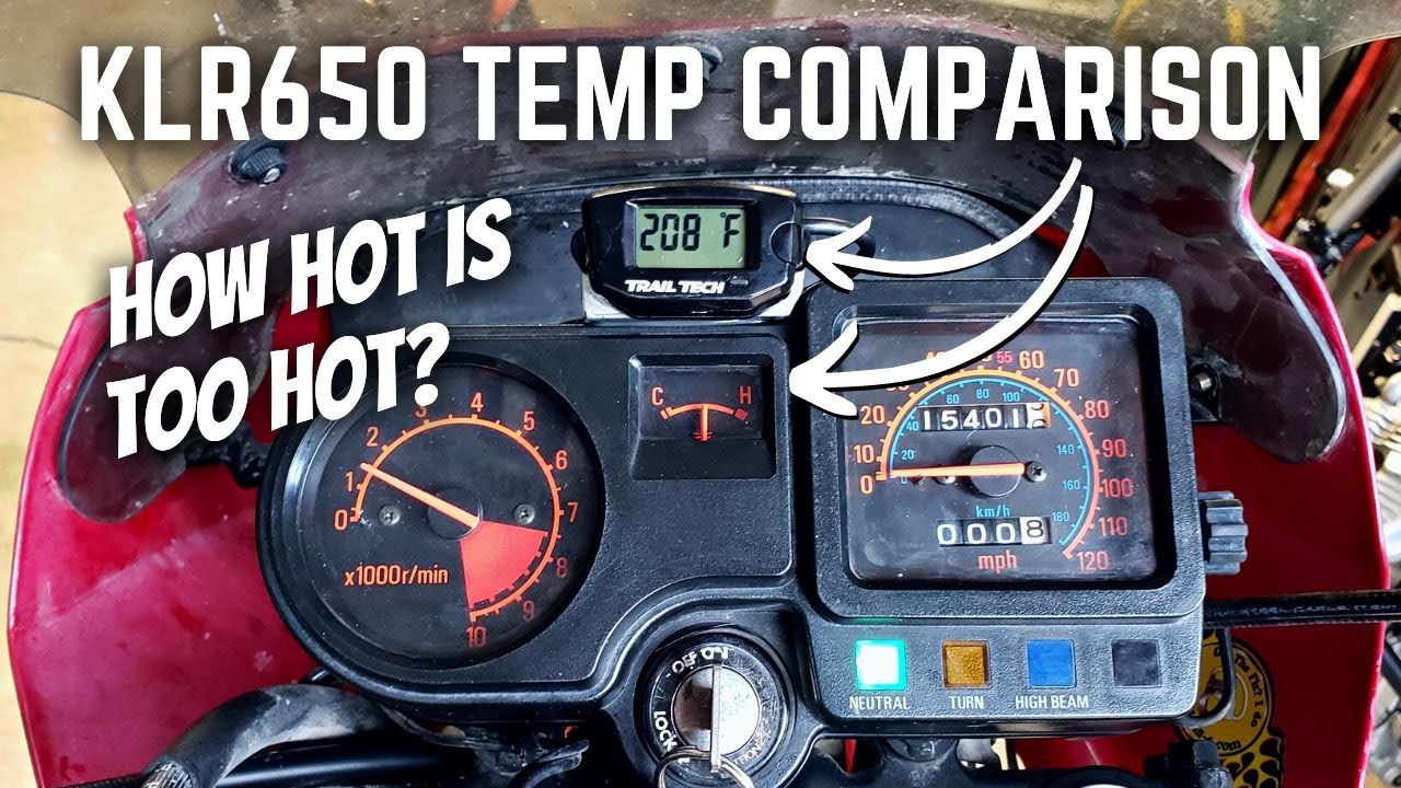 KLR650 Temperature Comparison - How Hot Is TOO Hot? - YouTube