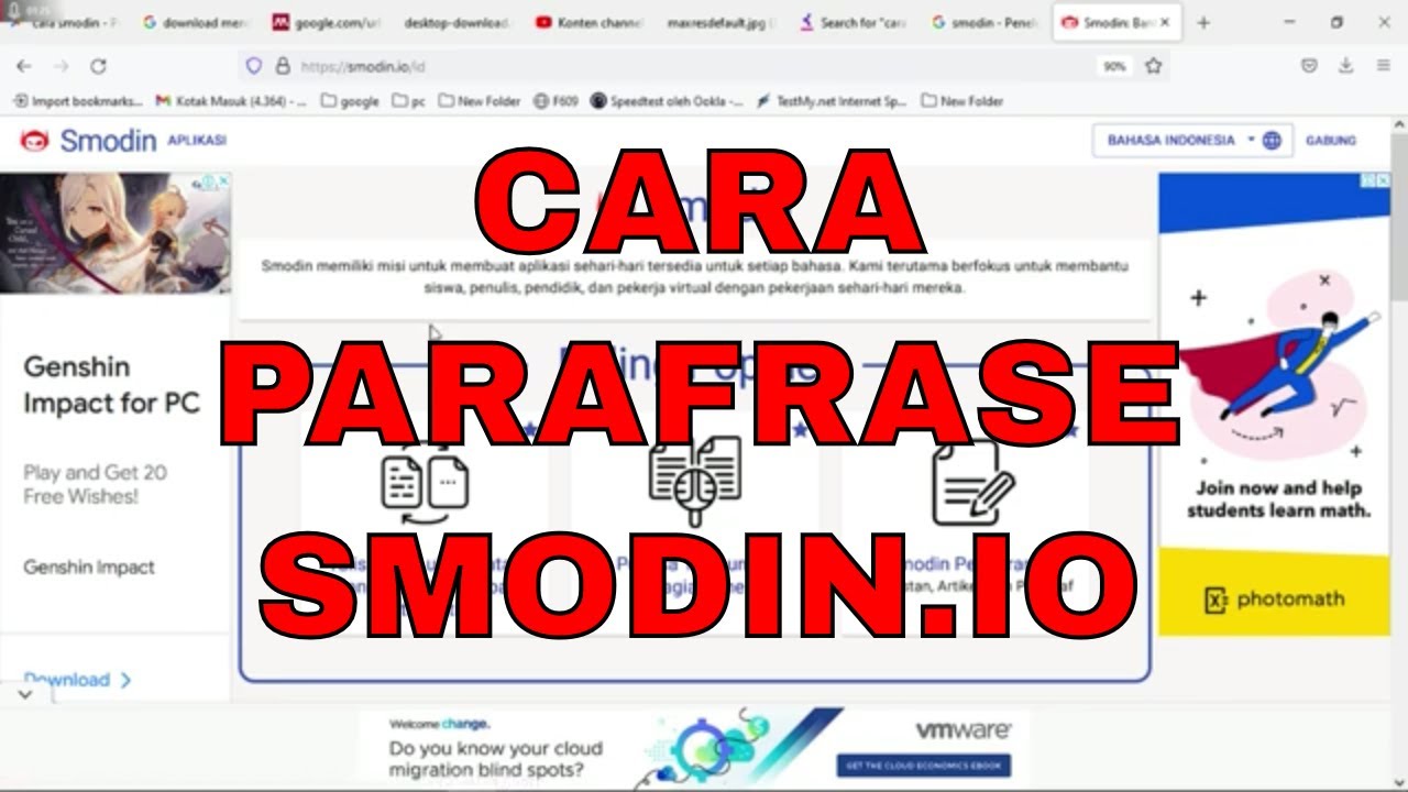 ini dia !!! Cara Menggunakan SMODIN.IO Gratis | Cara PARAFRASE di ...