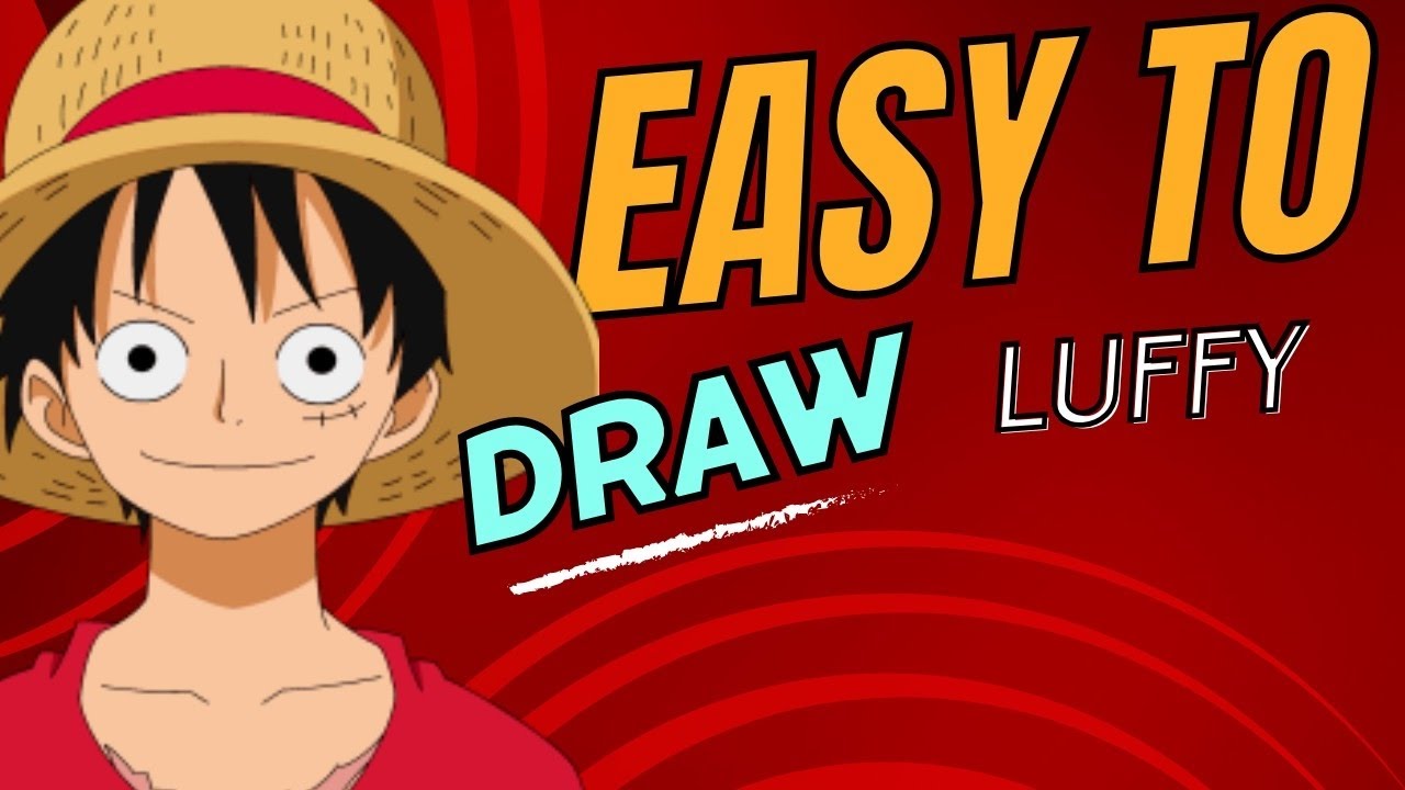 Easy to draw Luffy 👀🎨 #drawing #easydrawing #onepiece - YouTube