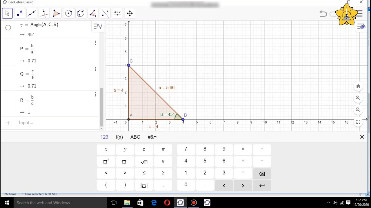 Menentukan Nilai Sin, Cos dan Tan Menggunakan Aplikasi Geogebra - YouTube