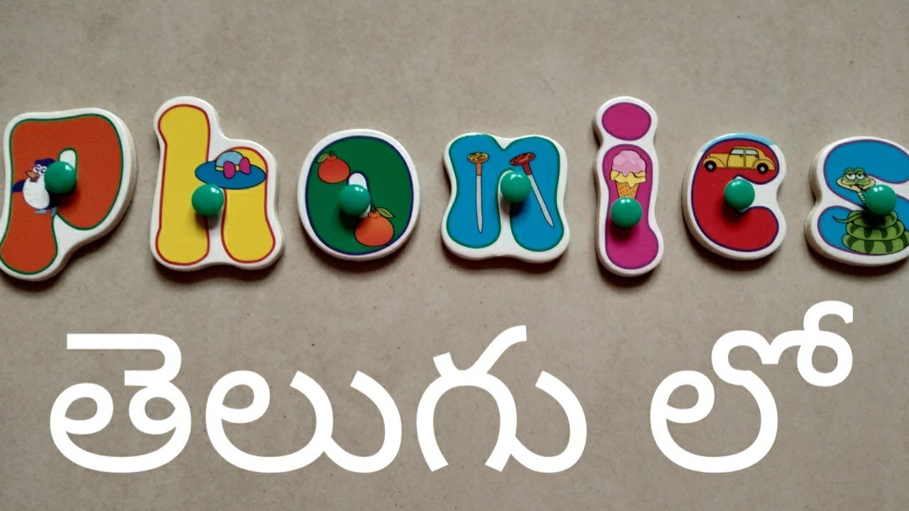 Phonics sounds|For Aa,Bb,Cc,Dd||In Telugu - YouTube