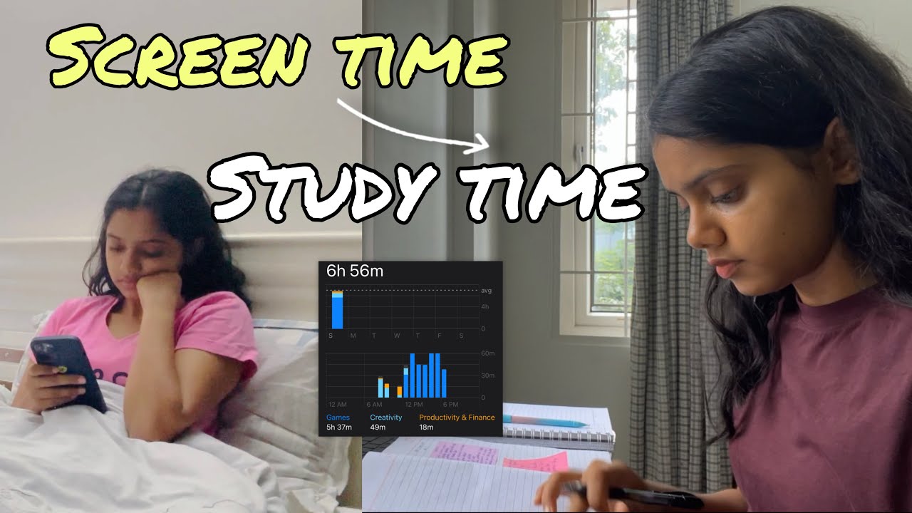 SWAPPING MY SCREEN TIME WITH STUDY TIME | Study Challenge 📲 ️ 📚 - YouTube