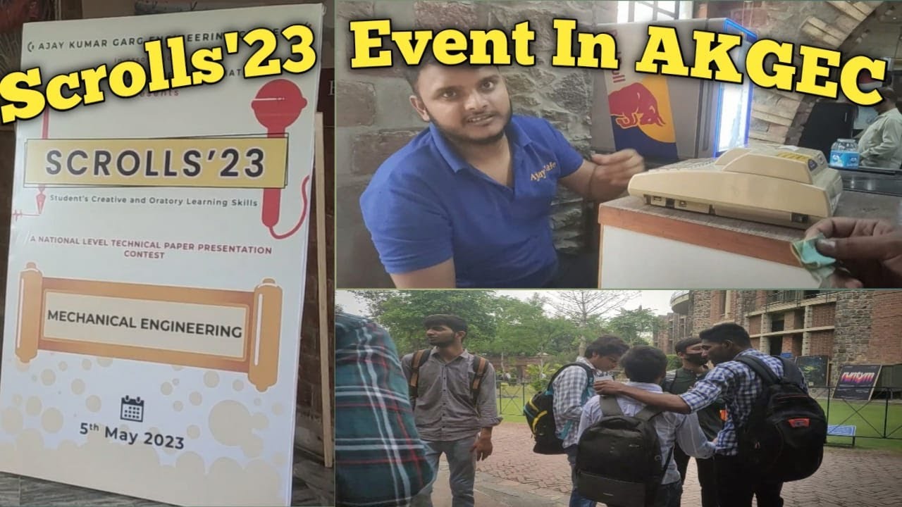 Scroll's 23 Event In AKGEC 🔥| NAAC Team Coming To AKGEC 😎| #scrolls ...
