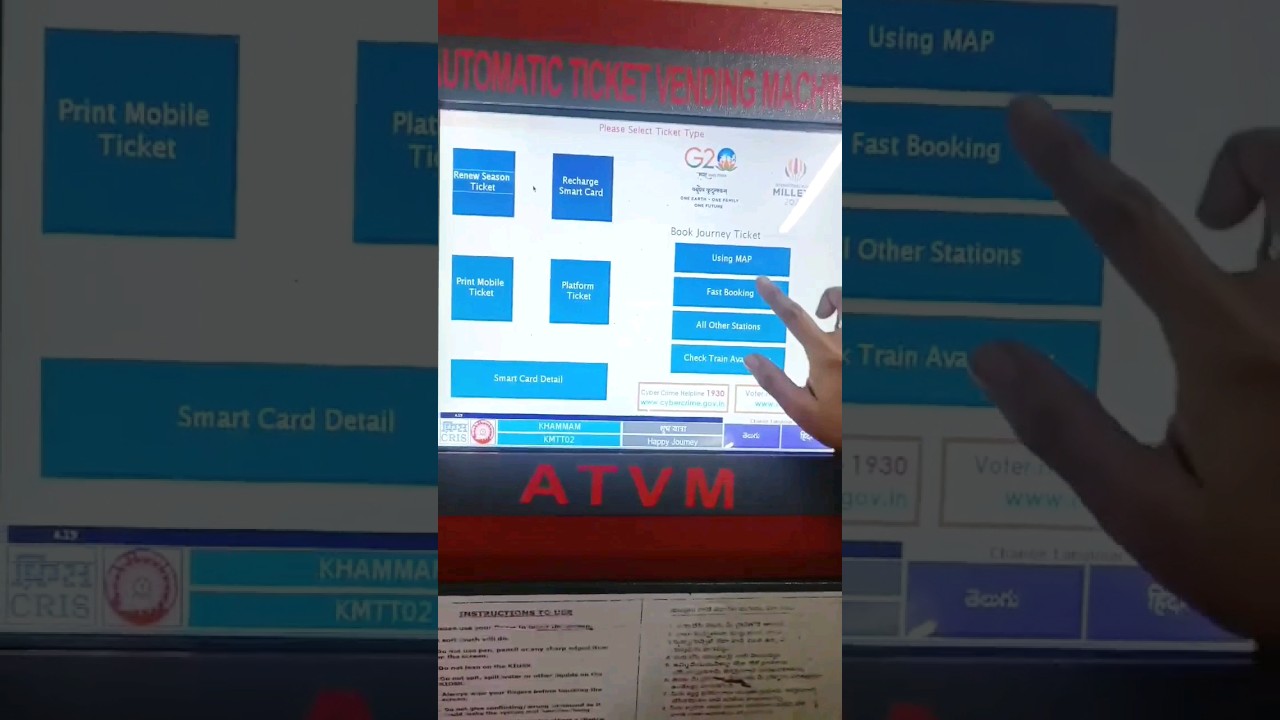 No waiting No irritation!!! #indianrailways #Atvm #ticket #upi #happy # ...