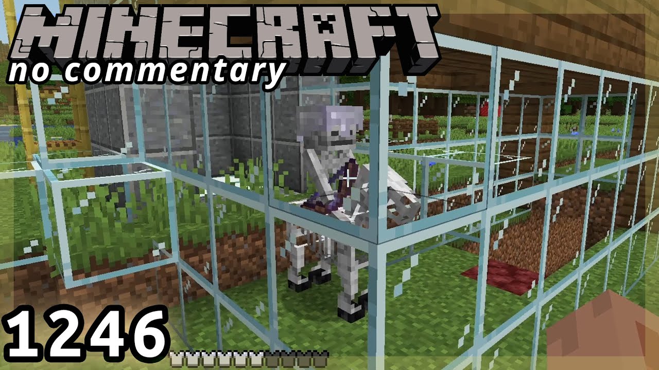 Late-Game Minecraft 1246 :: Skeleton Horseman's New Enclosure - YouTube