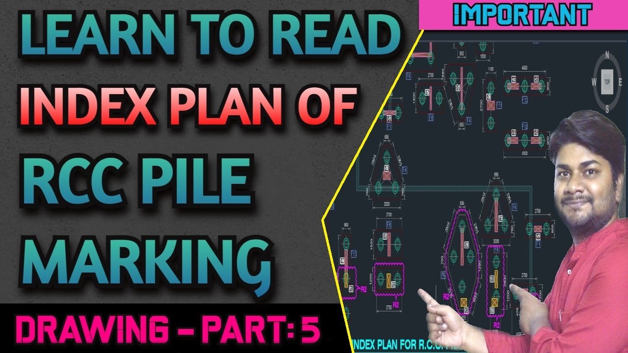 Learn to Read "Index Plan of RCC Pile Marking" Easily | Learning Civil Technology - YouTube