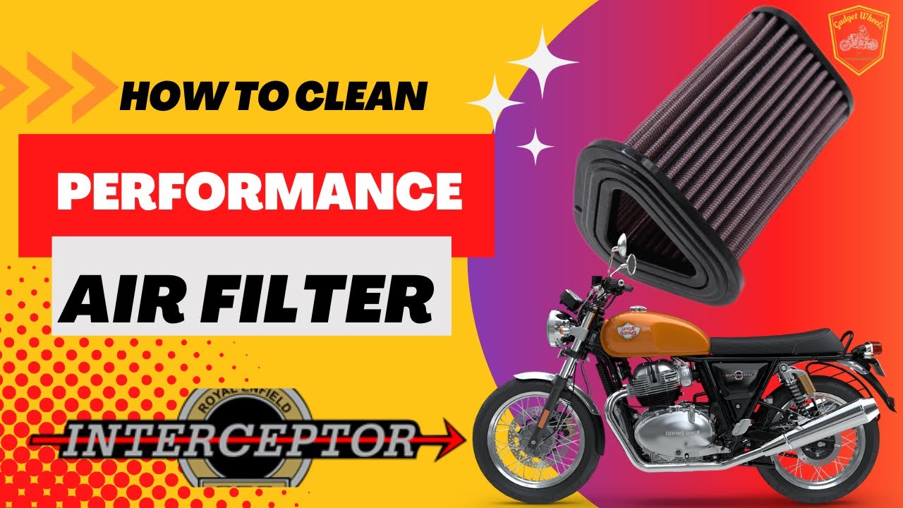 How to clean Royal Enfield Interceptor 650 Performance Air Filter - YouTube
