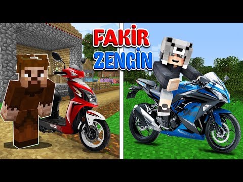 ZENGİN MOTOR VS FAKİR MOTOR! 😱 - Minecraft