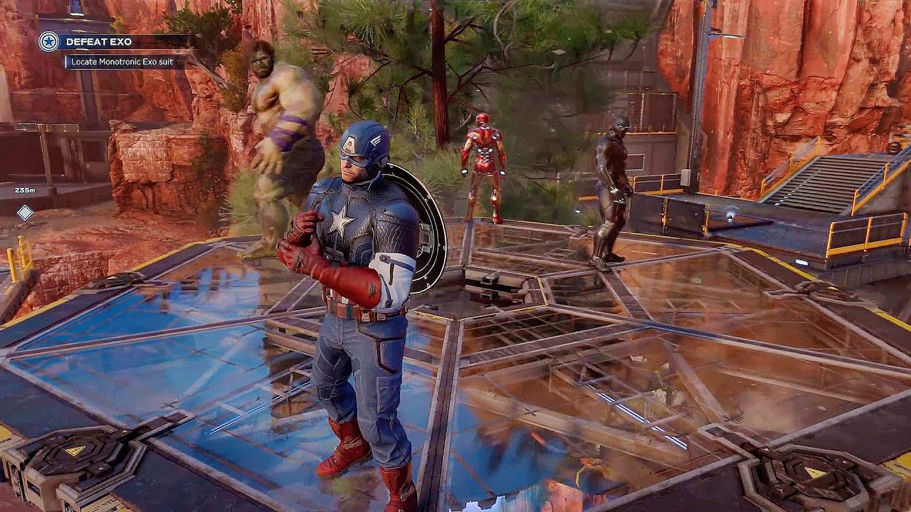 Marvel's Avengers Gameplay: Captain America, mission clean base: iron ...