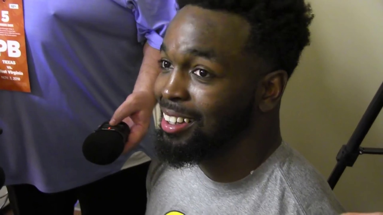 BlueGoldNews.com: WVU Football David Long Texas Postgame 11/3/18 - YouTube