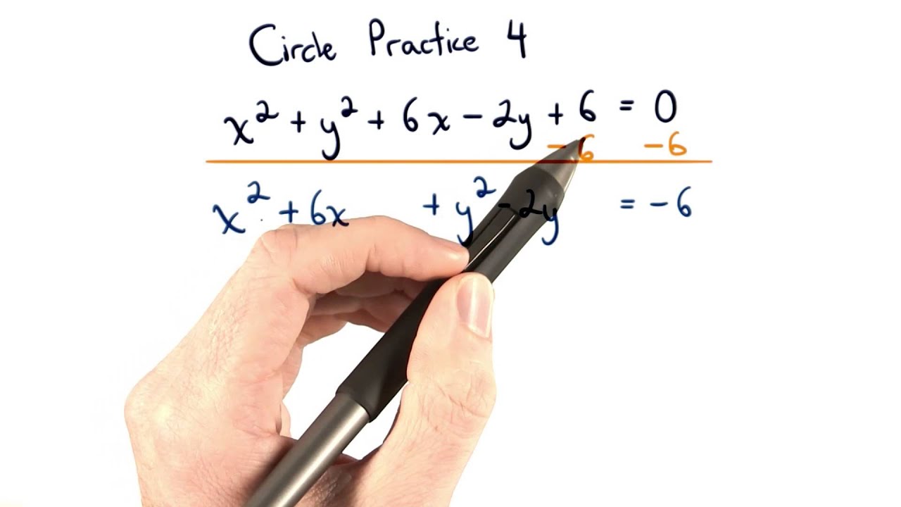 Circle Practice 4 - Visualizing Algebra - YouTube