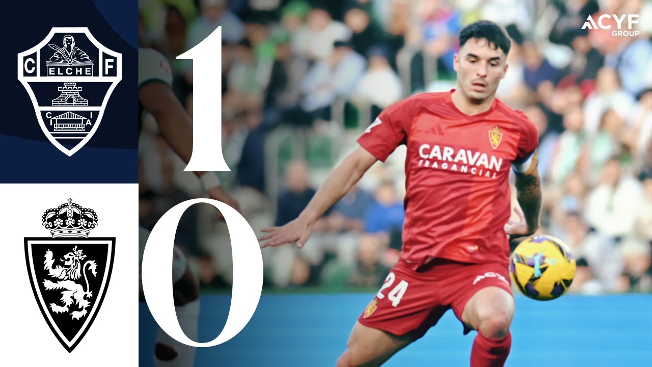 RESUMEN | Elche CF 1-0 Real Zaragoza | LaLiga Hypermotion - YouTube