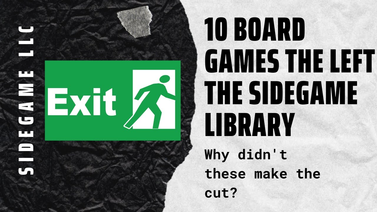 10 Culled Board Games that Left the Library: #1: SideGame LLC - YouTube
