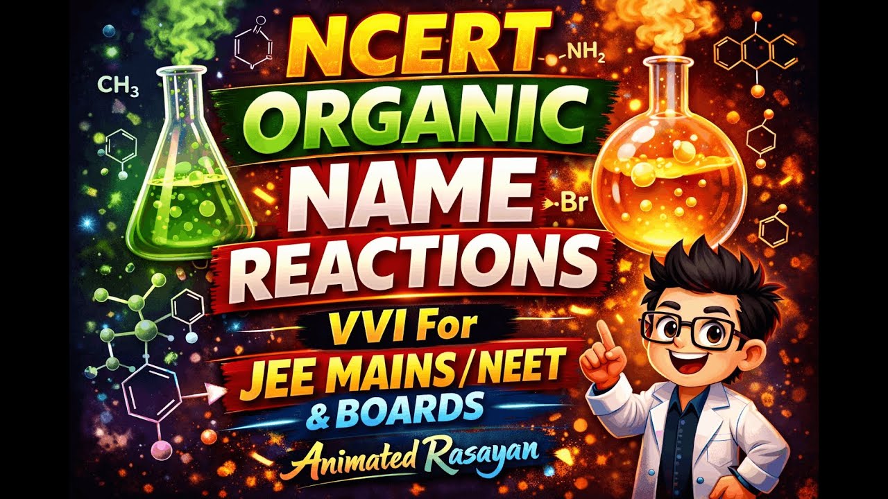 Most Important NCERT Organic Name Reactions ⚡ | JEE Mains / NEET ...