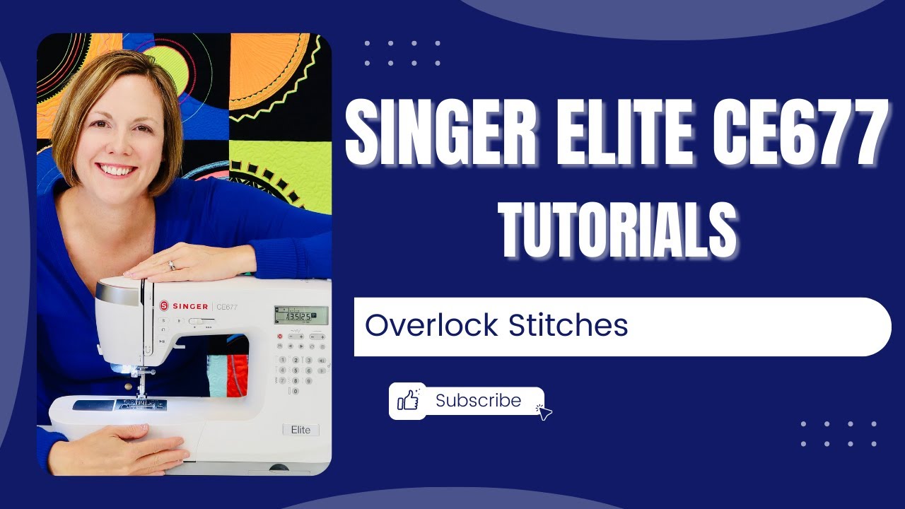 Singer Elite CE677 How to Sew an Overlock Stitch - YouTube
