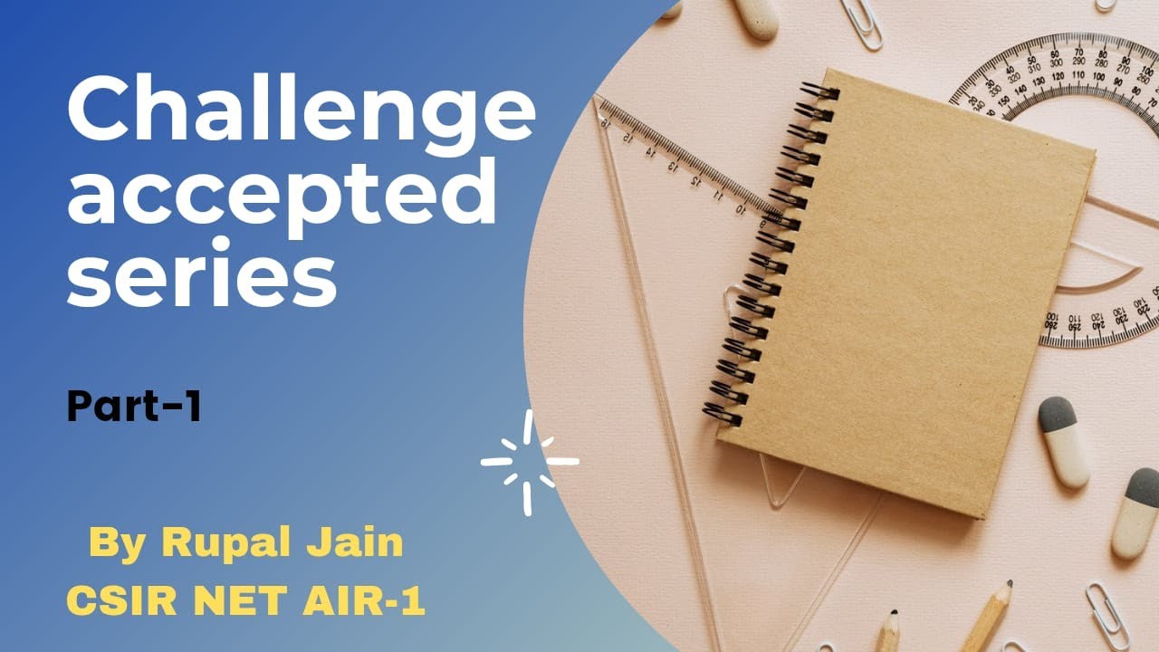 Challenge accepted series| Part-1 | Rupal Jain - YouTube