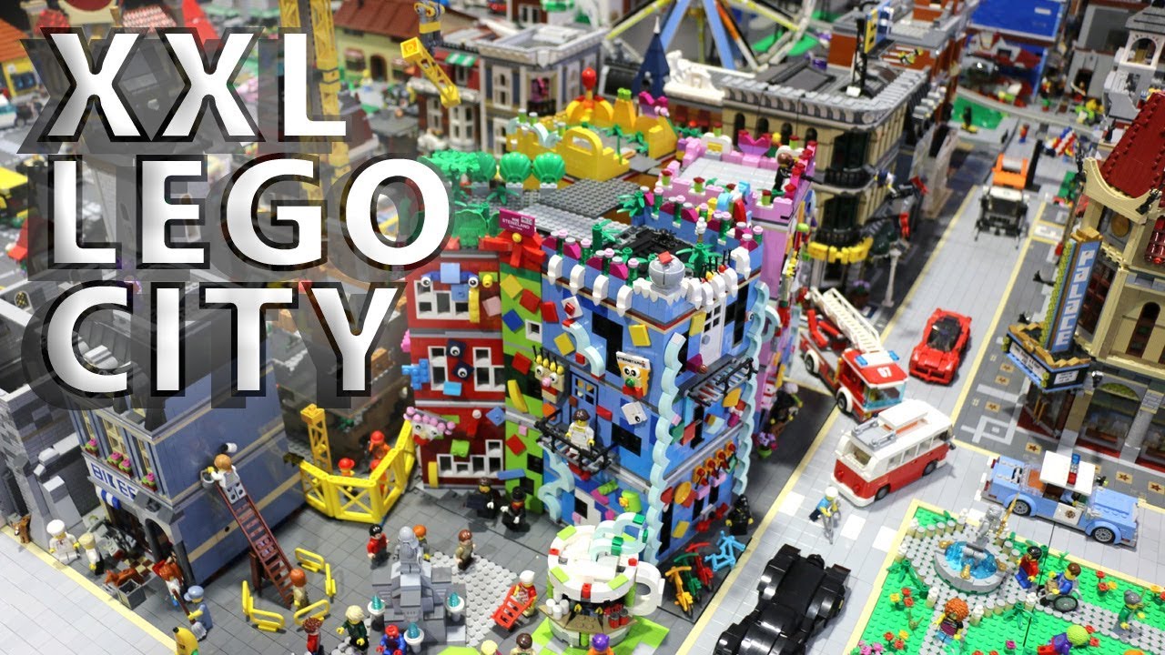 XXL LEGO City mit Monorail und Zügen - YouTube