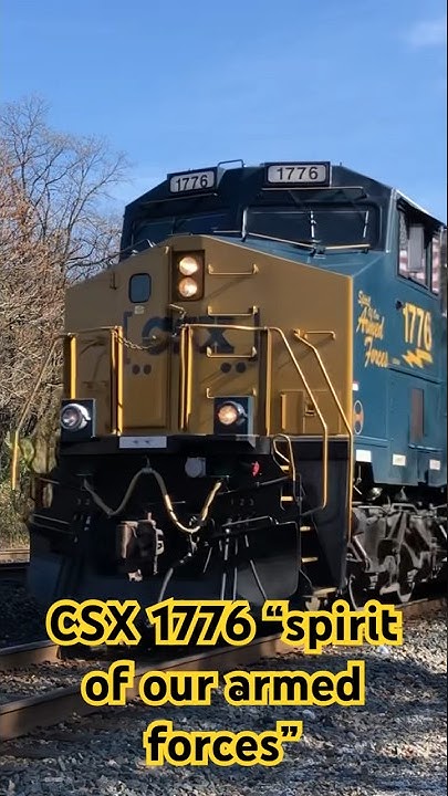 Csx 1776 “spirit of our armed forces” leads csx m532 in portage Indiana with nice 👌horn 11/5/23 ...