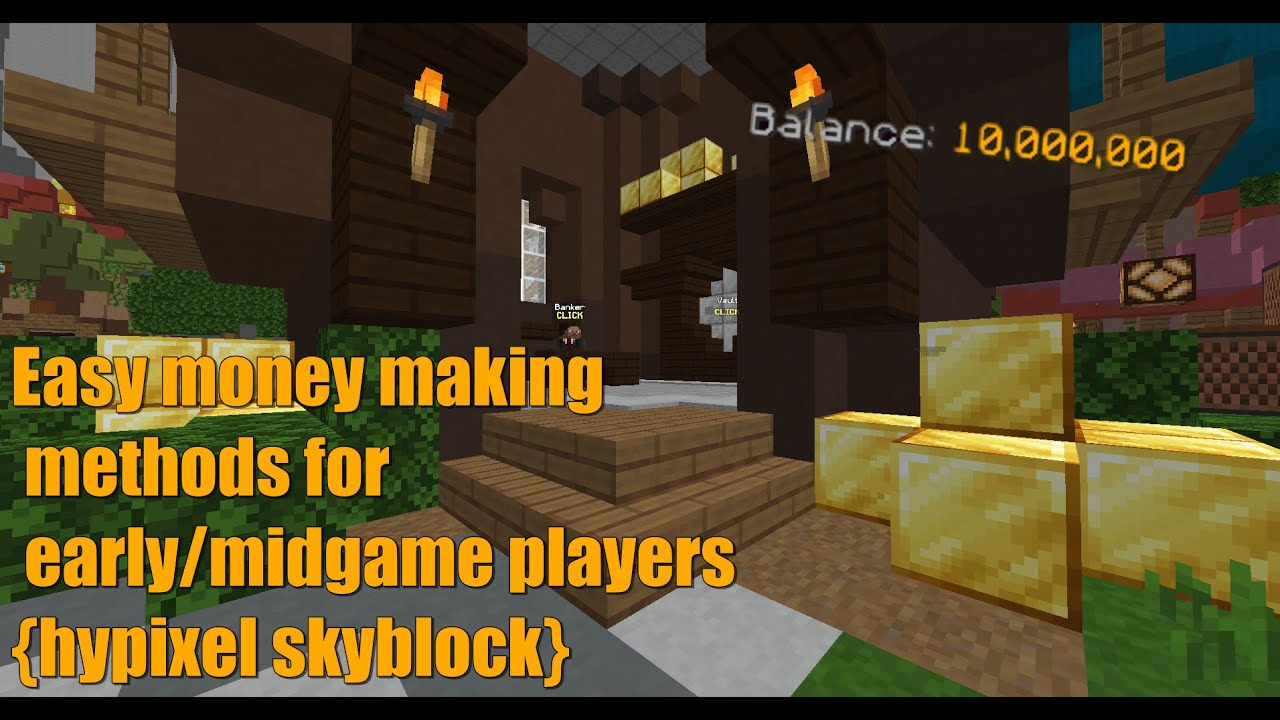 Easy money making method for early/midgame players (hypixel skyblock ...