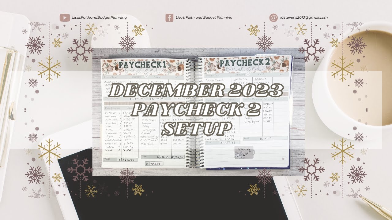 December 2023 || Paycheck 2 Budget || Closed out Paycheck 1 at $550 ...