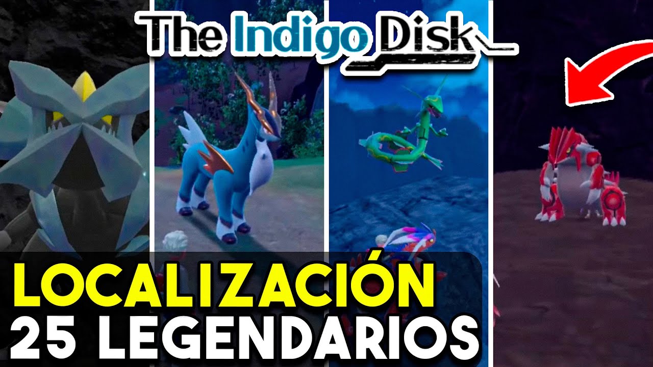 UBICACIÓN DE TODOS LOS POKÉMON LEGENDARIOS DEL DISCO ÍNDIGO - Pokémon ...