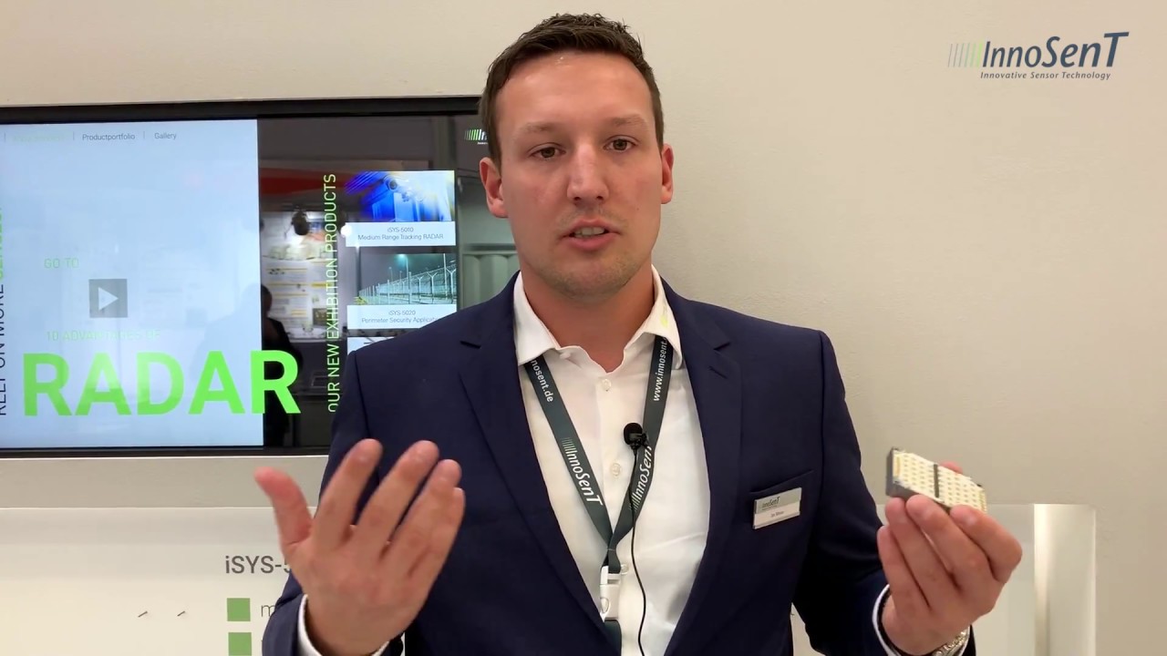 InnoSenT at Security Essen 2018: The radar system iSYS-5010 - YouTube