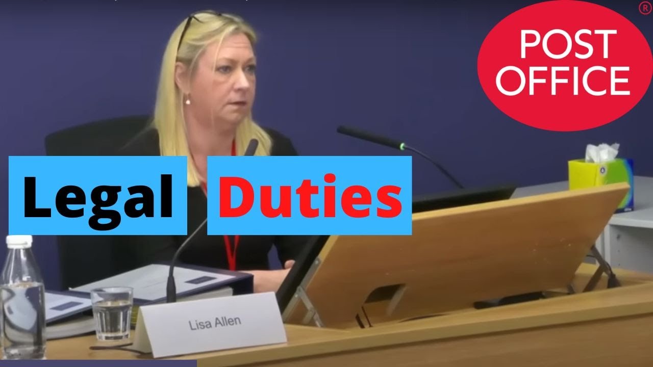 Post Office Investigator explains Legal and Disclosure Duties - YouTube