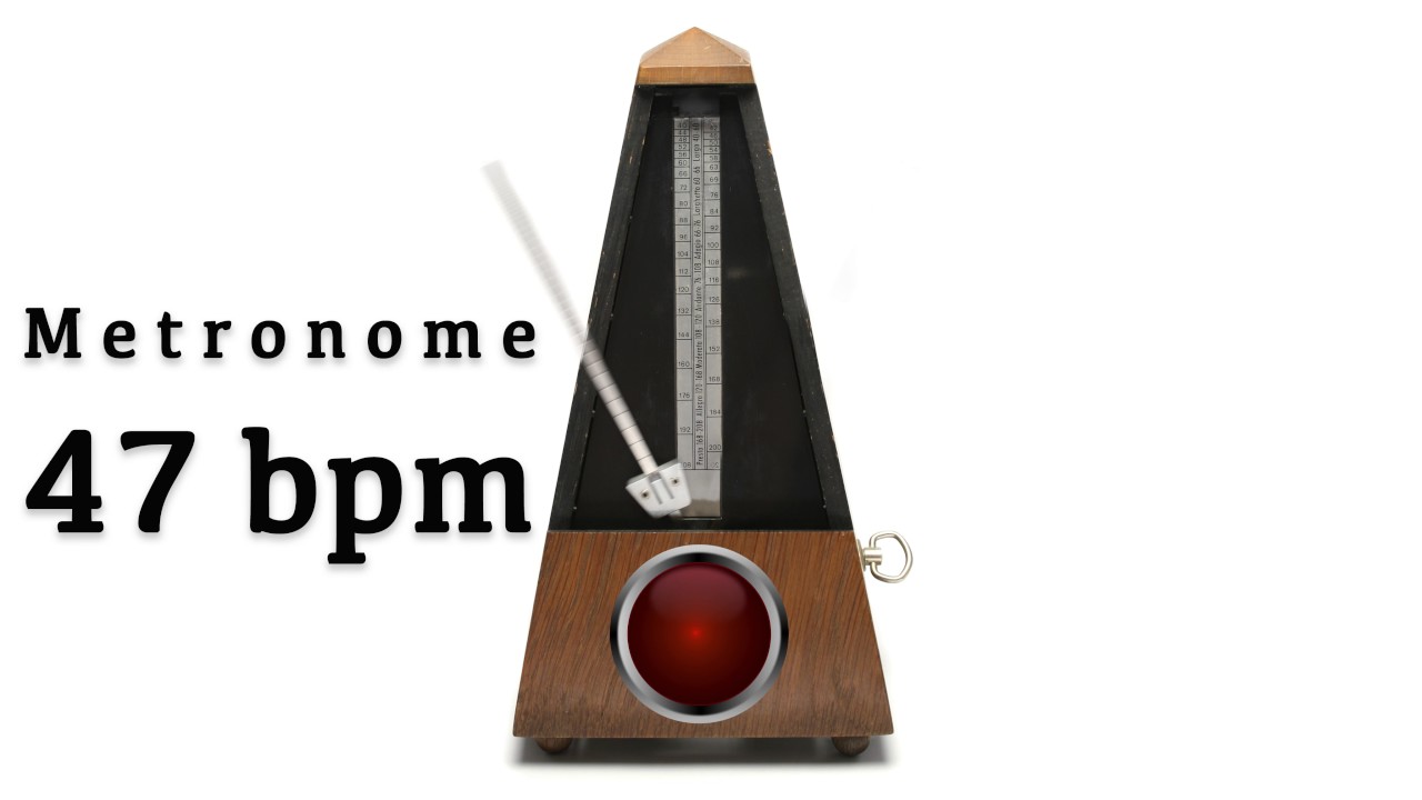 Metronome 47 bpm 🎼 - YouTube