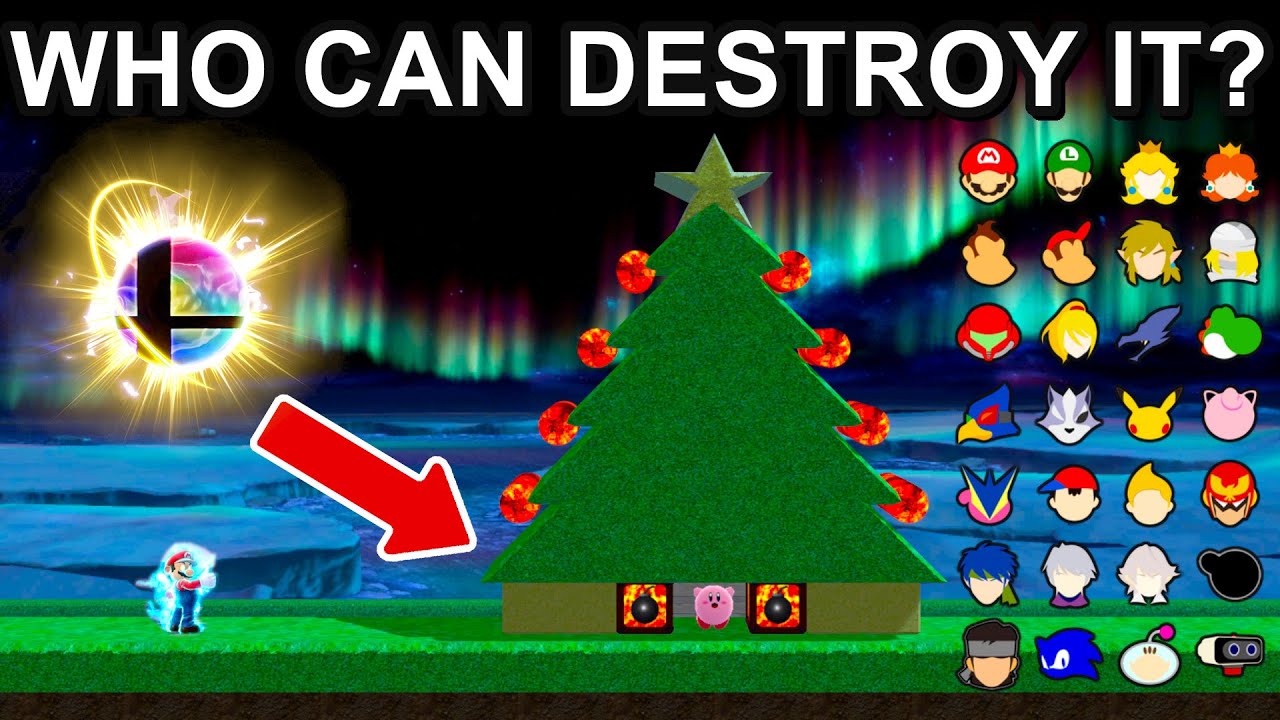Who Can Destroy The Christmas Tree With A Final Smash ? - Super Smash ...
