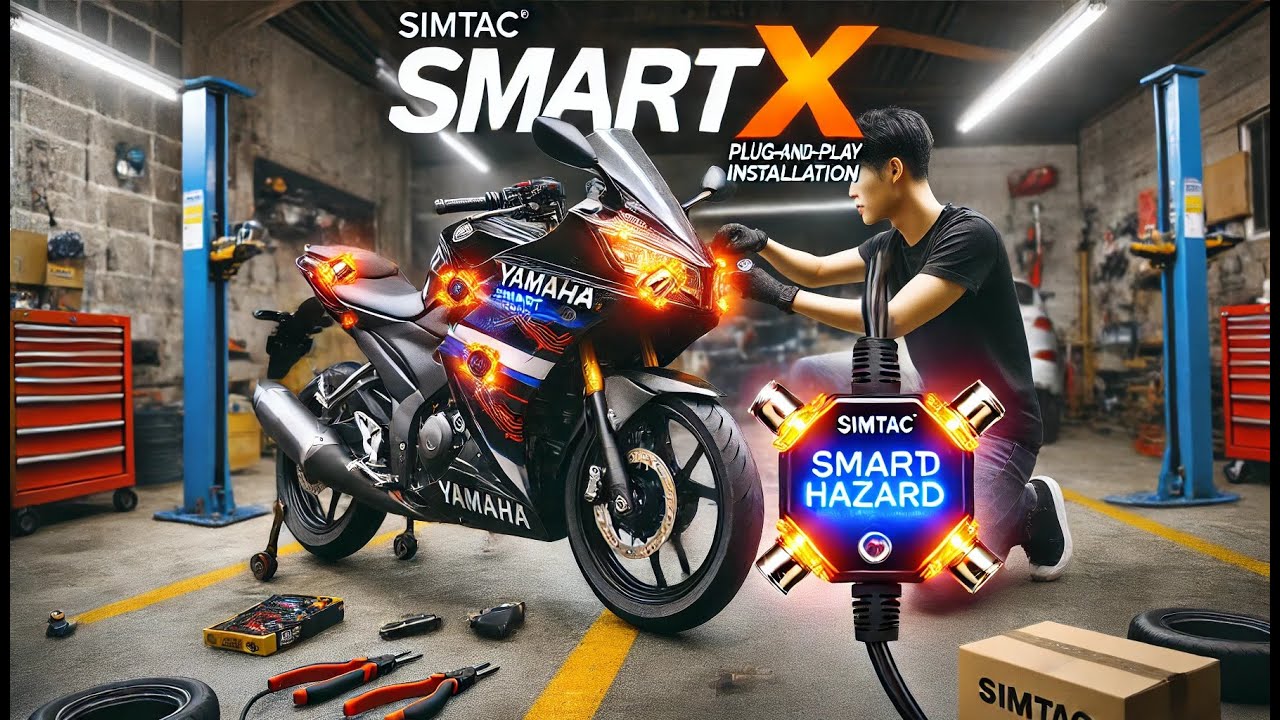 Simtac Smart X Plug and play Hazard Flasher Installation in R15M / R15 V4 - YouTube