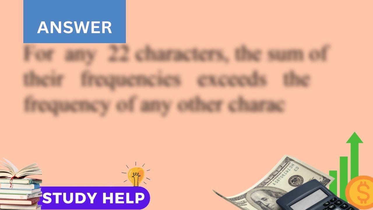 Suppose That A Data File Contains A Sequence Of 8 Bit Characters Such 3938
