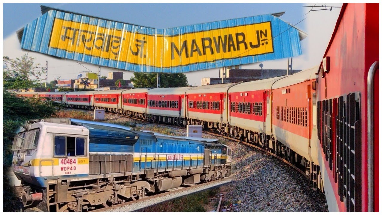 Beautiful C curve of Marwar Junction | NWR #indianrailways - YouTube