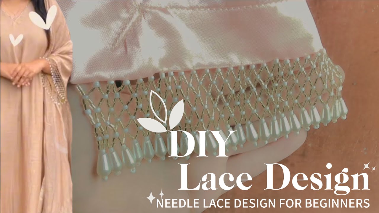 Latest Beads Border Design | 🌼Simple and Elegant Handmade Bead Work ...