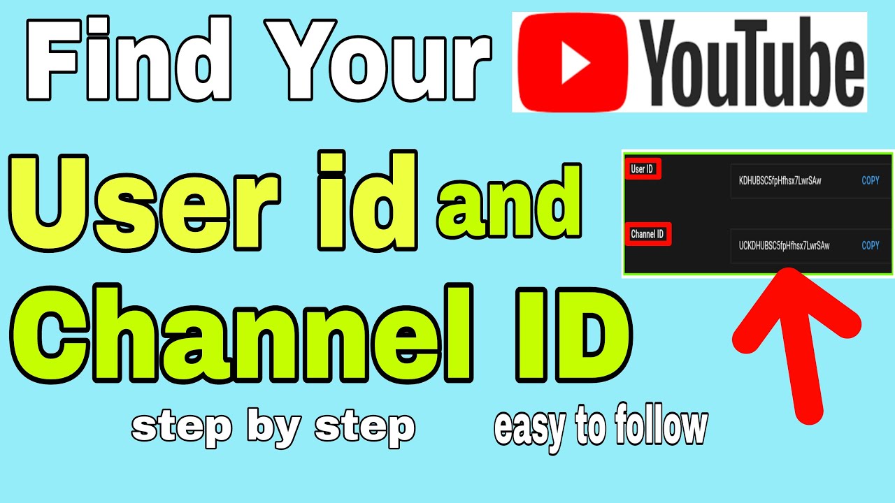 How to see user id and channel id on youtube 2021 - YouTube