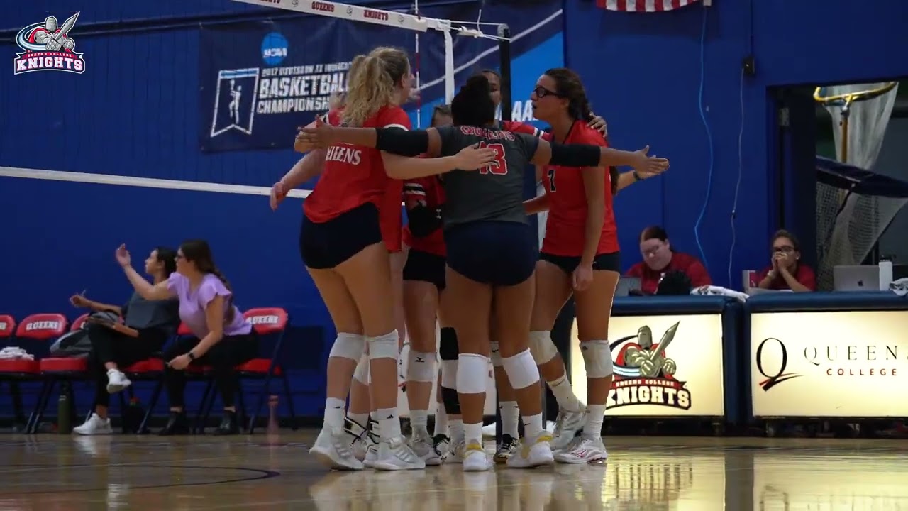 8.27.22 Queens College Volleyball vs. Post University Highlights - YouTube