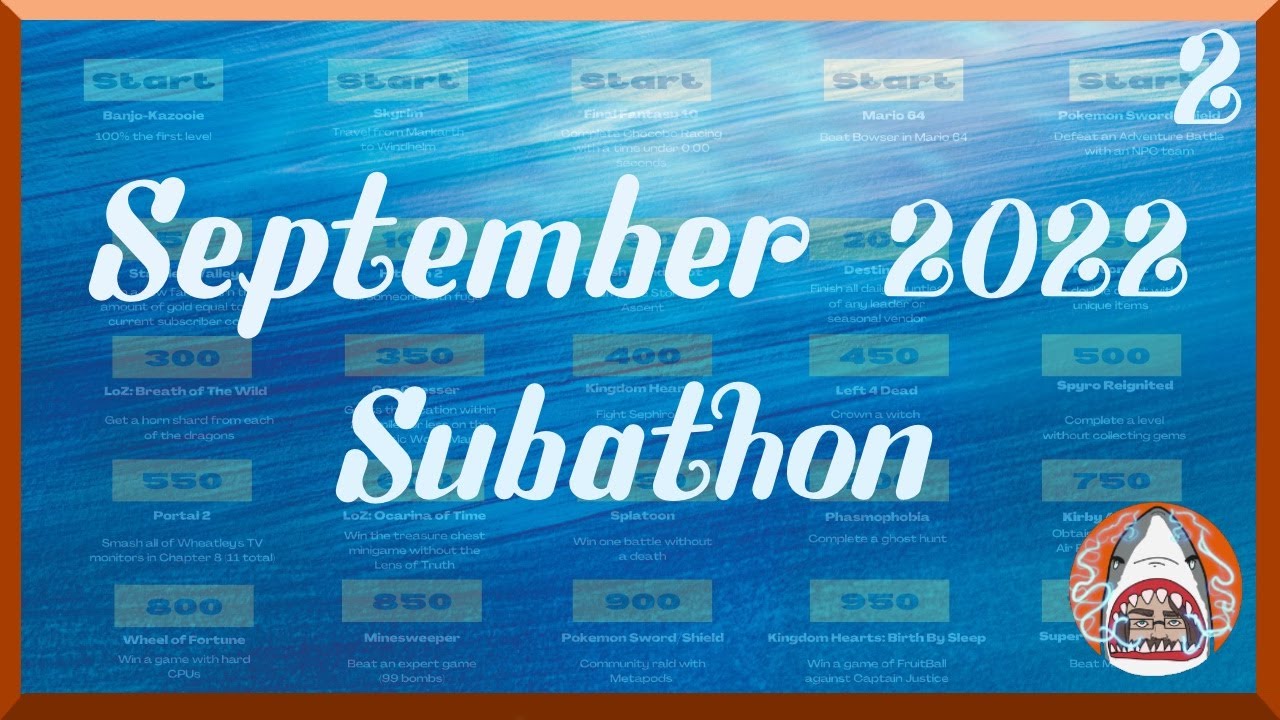 Twitch Livestream - September 2022 Subathon - Part 2 - YouTube
