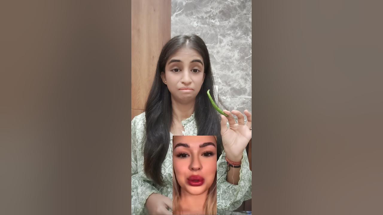 Viral Chilli Lip Plumping Hack 🌶️🫦 Hack Shorts Trending Viralhacks