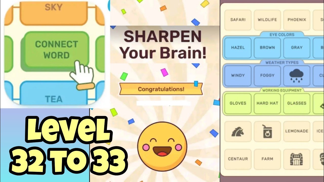 Connect Word Level 32 to 33 Answer || Kc - YouTube