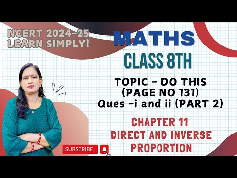 Topic -Do this(Page No 131)Q-i,ii l Class 8th l Maths I Chapter 11 l ...