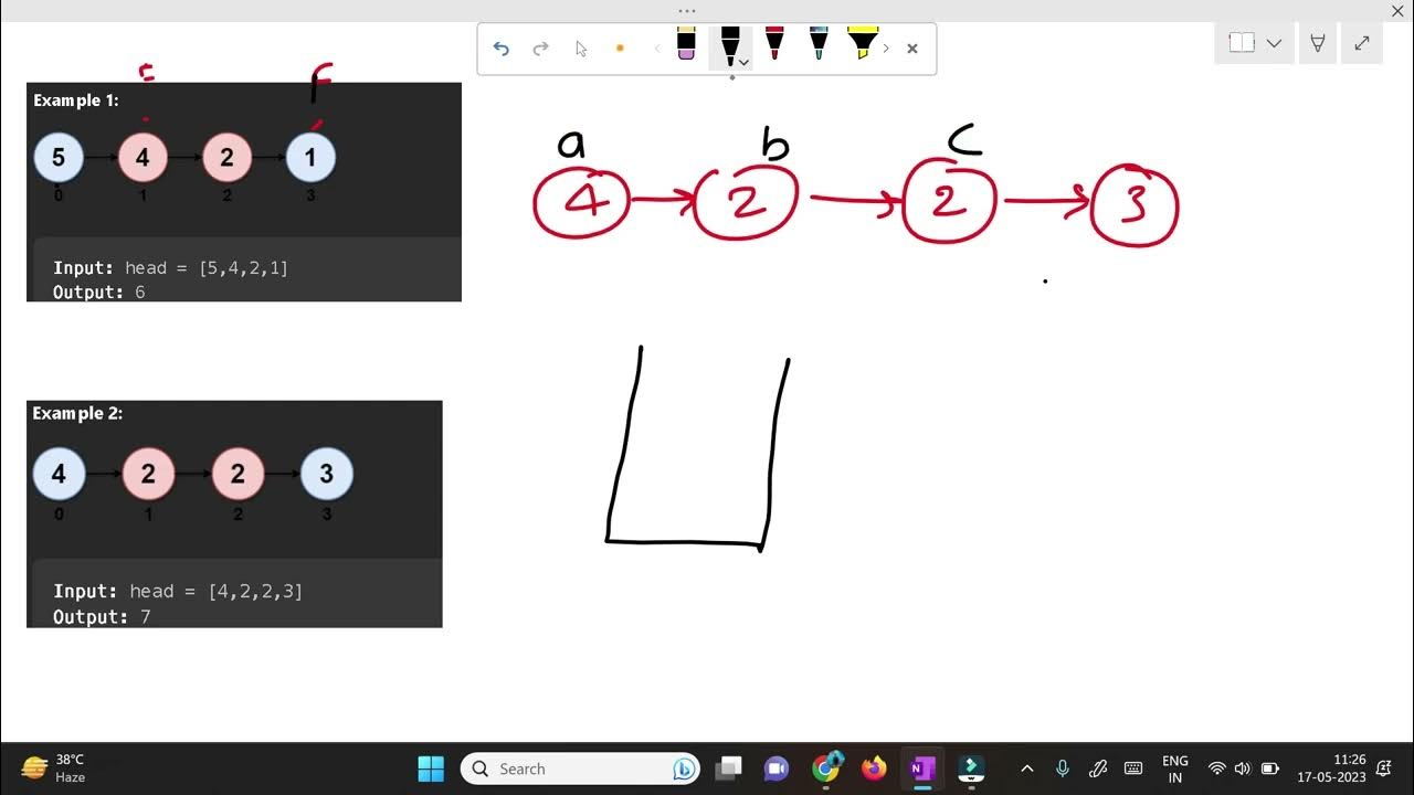 2130 Maximum Twin Sum Of A Linked List Problem Of The Day C In Hindi Daily Challenge