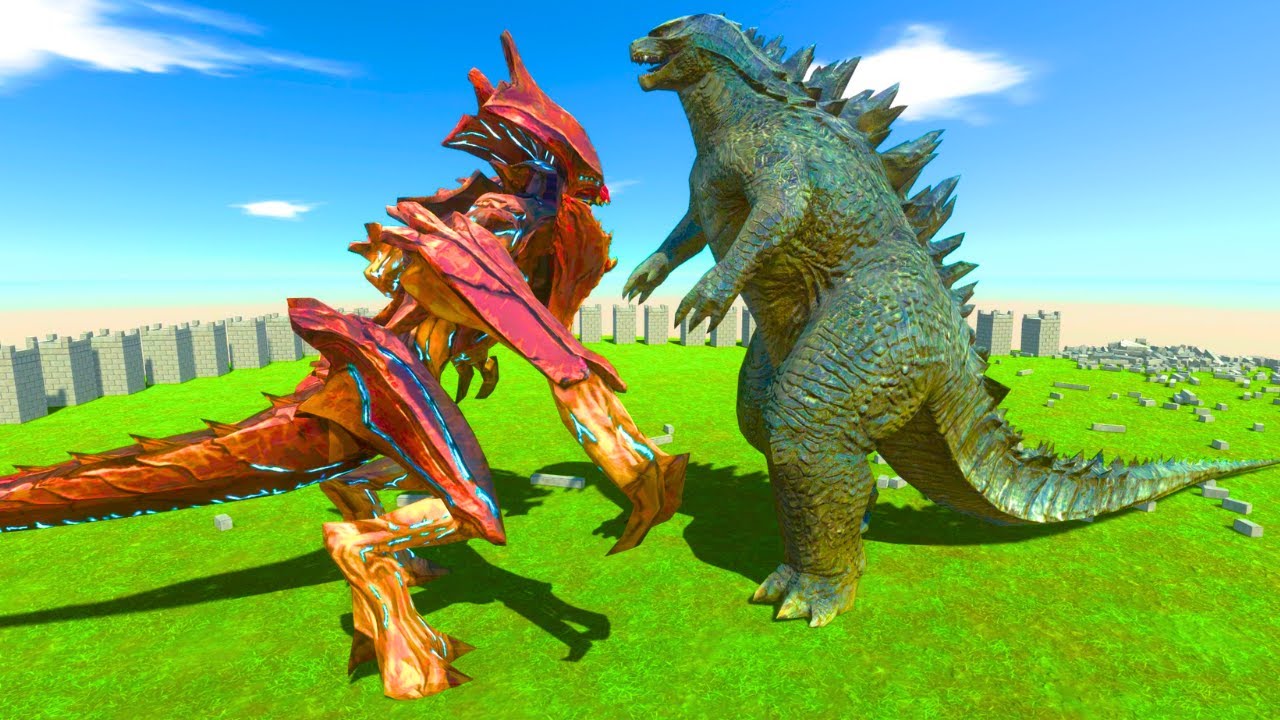 Godzilla VS Big Horror Animals Fight Adventure #arbs Revolt - YouTube