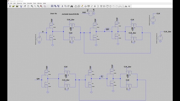 Ltspice Tutorial 7 Simulation Of Cmos Inverter Using Bsim4 55 Off